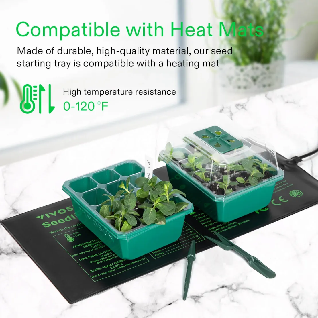 Heat Mat and 6-Pack Seed Starter Trays – All Things Grow